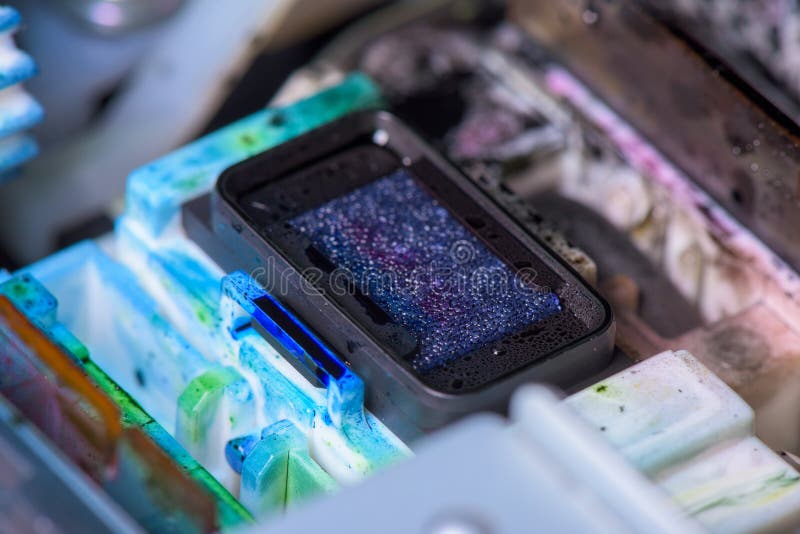 Inside printer stock photo. Image of computer, dirty - 67533348