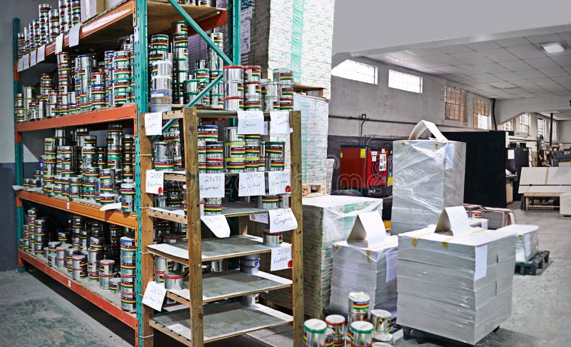 Inside the Printing Industry. the Inside of a Packaging and ...
