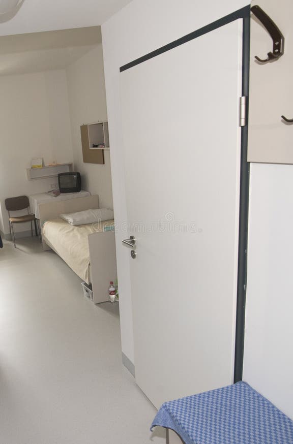 Inside a Prison Cell or Jail Cell Stock Photo - Image of institution ...