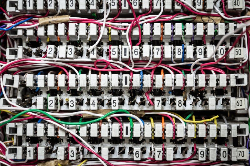 Inside Private Automatic Branch Exchange Telephone PABX System is Old ...