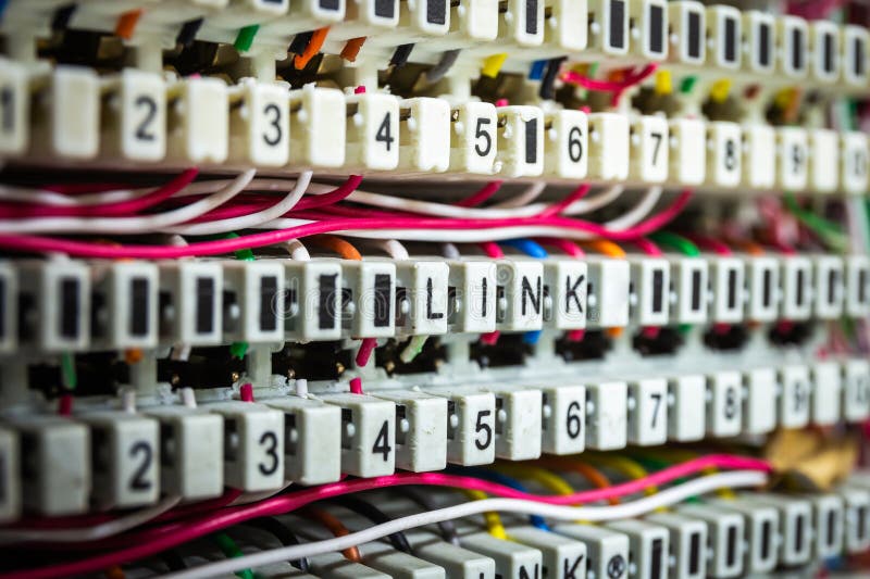 Inside Private Automatic Branch Exchange Telephone PABX System is Old ...