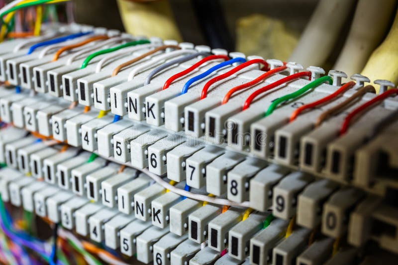 Inside Private Automatic Branch Exchange Telephone PABX System is Old ...