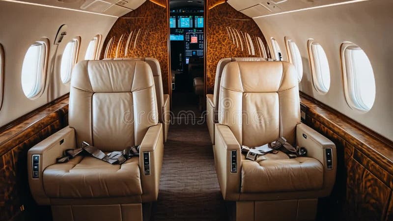 Inside a Private Jet: Luxury and Comfort in the Air with Leather ...
