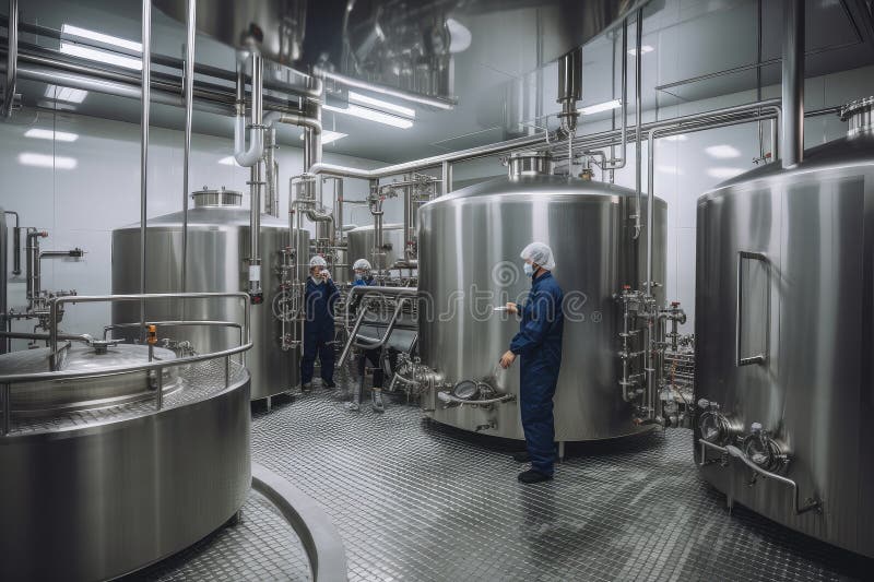 Inside a Processing Plant, with Workers Carrying Out Various Extraction ... Inside a Processing Plant, with Workers Carrying Out Various Extraction ...