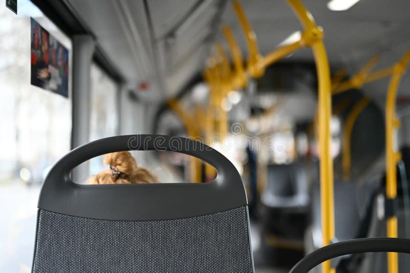 Inside a Public Transport Bus in Hamburg Germany Stock Photo - Image of ...