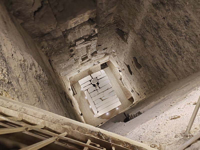 Inside Pyramid of Djosser stock image. Image of temple - 376438903