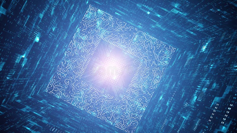 Quantum Computer Technology Concept Stock Video - Video of connect ...