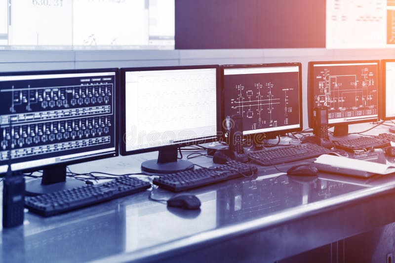 Inside the Railway Control Room Stock Image - Image of cool, data: 88537761