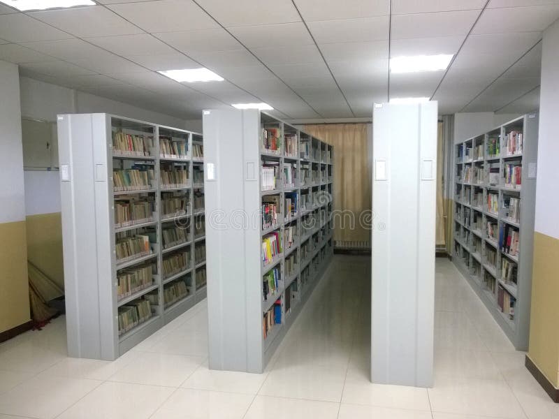 High School Library Reading Room Stock Photo - Image of learning, light ...