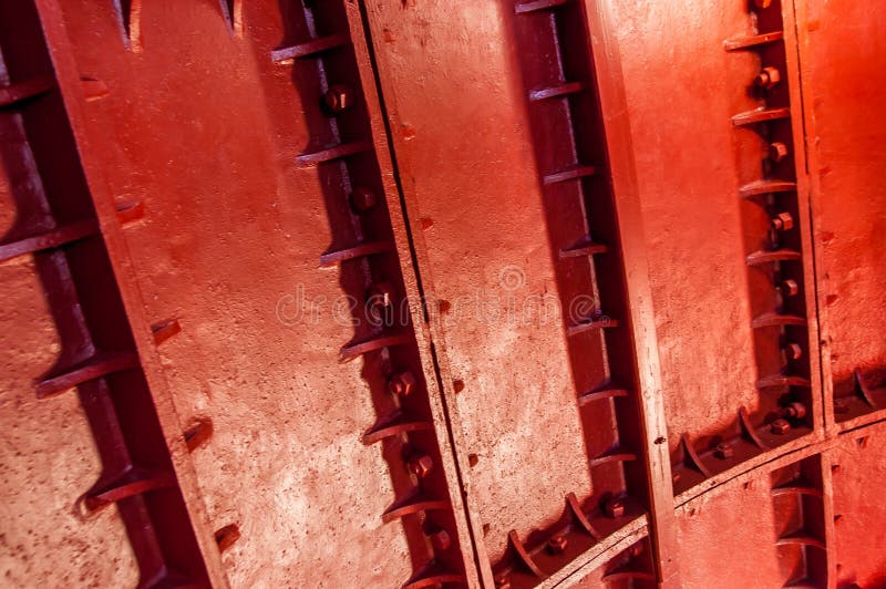 The Inside of a Red Cast Iron Lighthouse... Stock Image - Image of ...