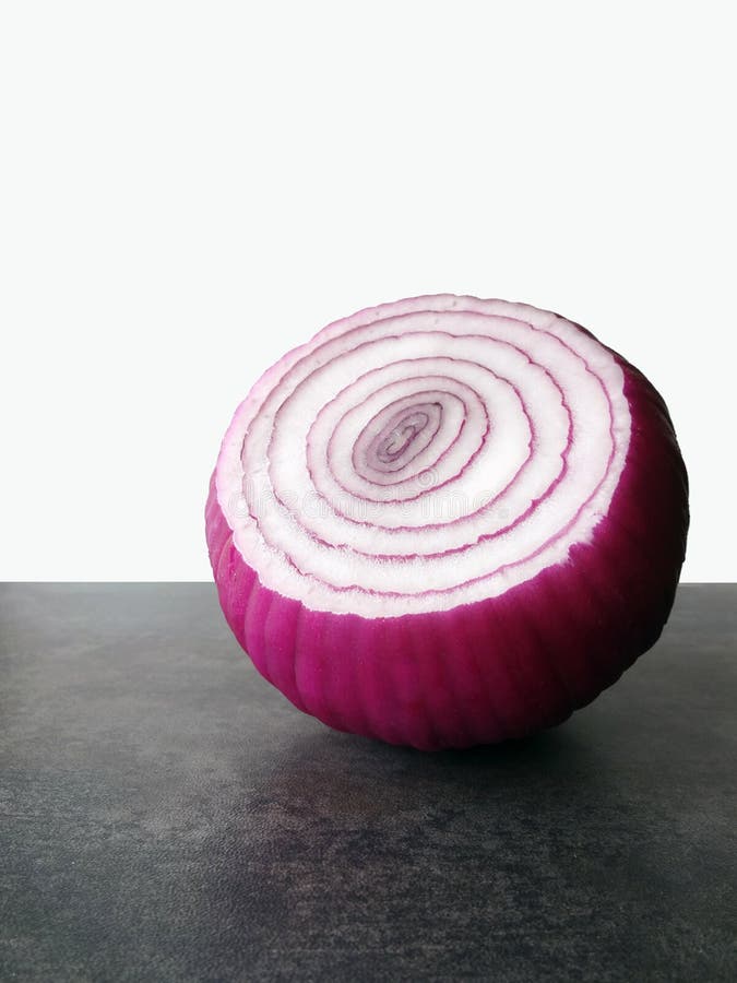 Inside a Red Onion stock photo. Image of food, rings - 211705846