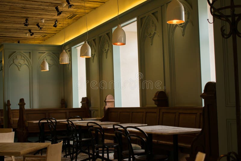Inside a restaurant stock image. Image of room, luxury - 110876443