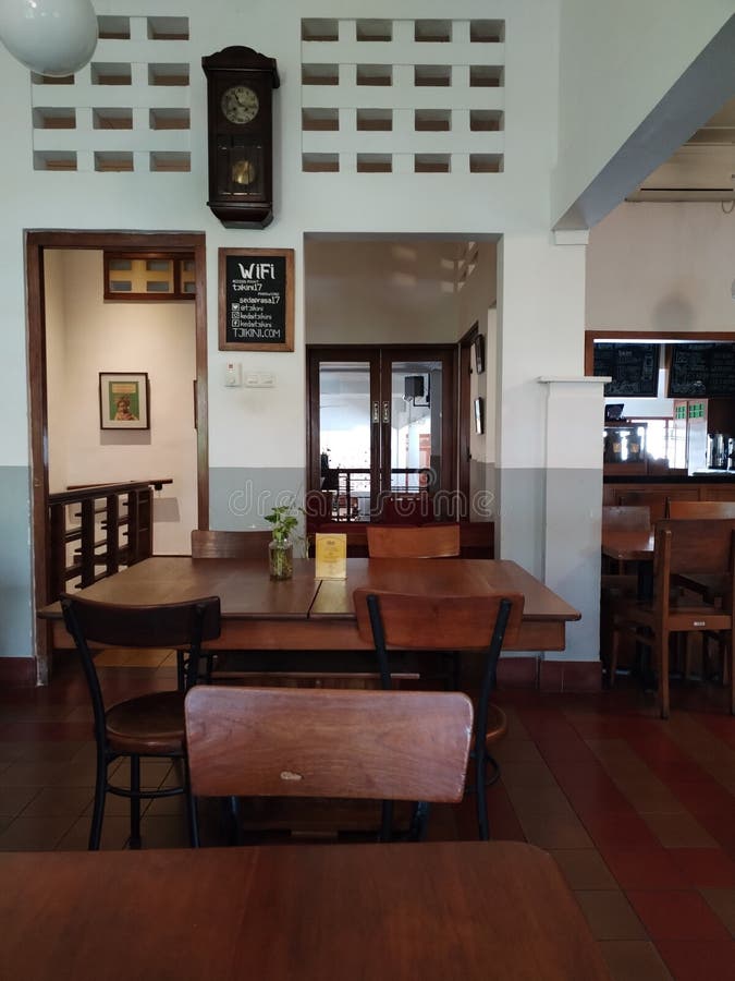 Inside the restaurant editorial stock photo. Image of interior - 327471313