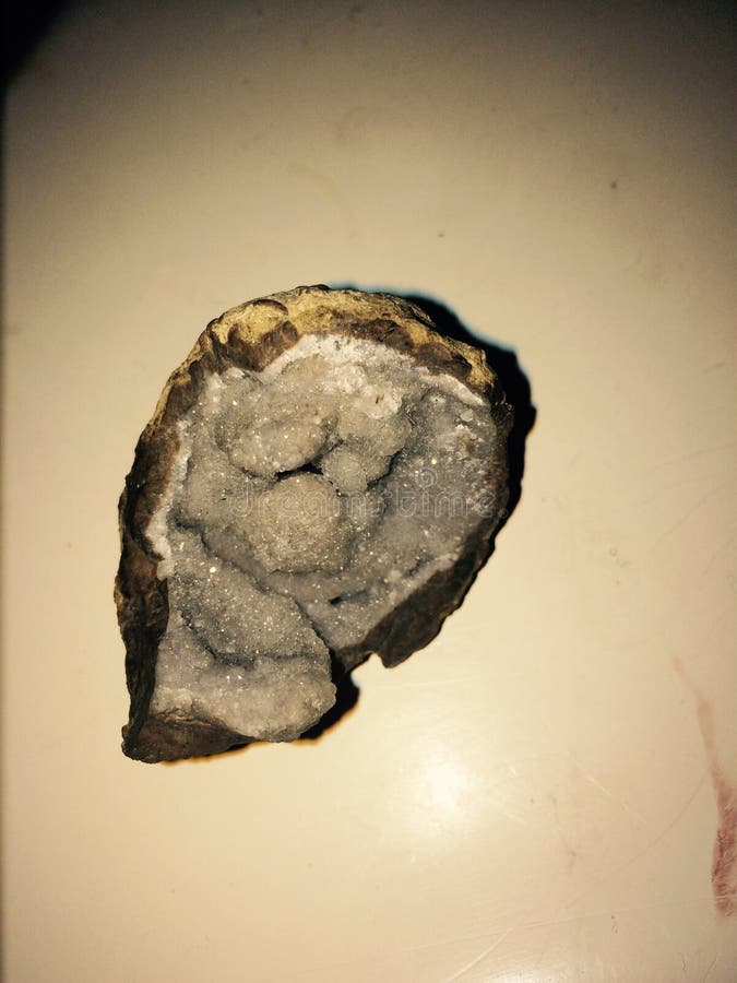 Inside a rock stock photo. Image of geode, mineral, rock - 78132828