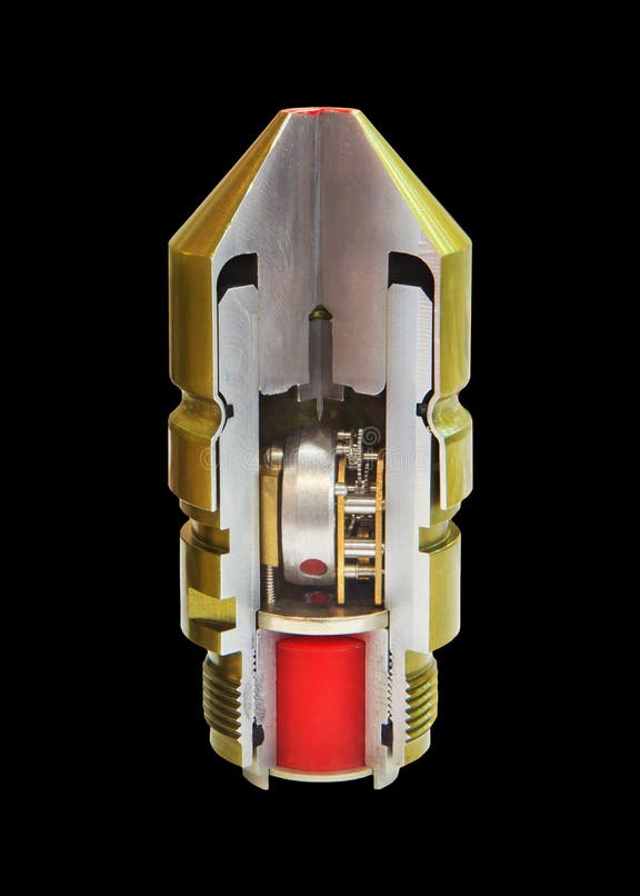 Inside of Rocked Bullet with Bomber Explosive Mach Stock Photo - Image ...