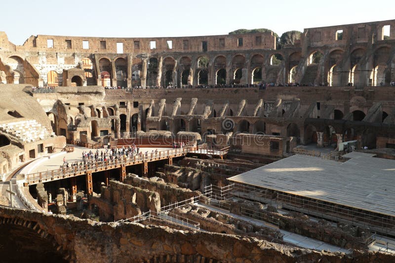 Inside the roman coliseum editorial photo. Image of current - 145451296
