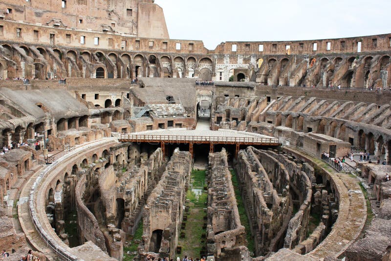 Inside Roman Colosseum stock photo. Image of history - 18196680