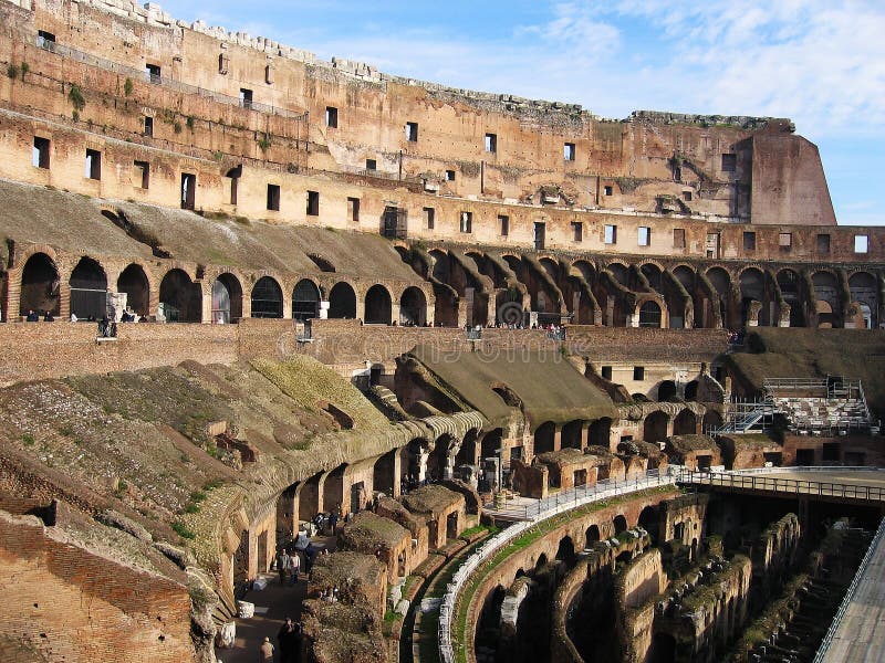 Inside Roman Colosseum Rome Stock Image - Image of city, monument: 6750451