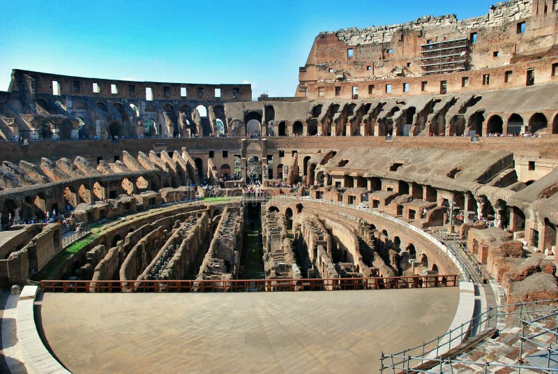 Inside of Rome Colosseum stock photo. Image of cirque - 55100222