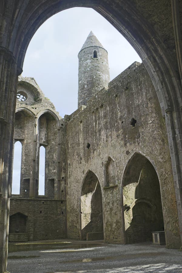 Inside Roofless Cathedral, Rock of Cashel, Co Tipperary Stock Image ...