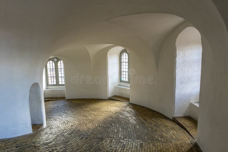 Inside of the Round Tower Copenhagen Stock Photo - Image of beautiful ...