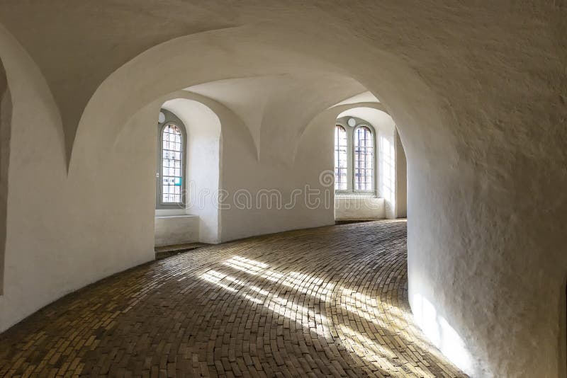 Inside of the Round Tower Copenhagen Stock Image - Image of scandinavia ...