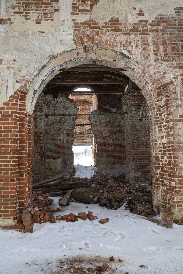 Inside the ruined temple stock photo. Image of landmark - 216909276