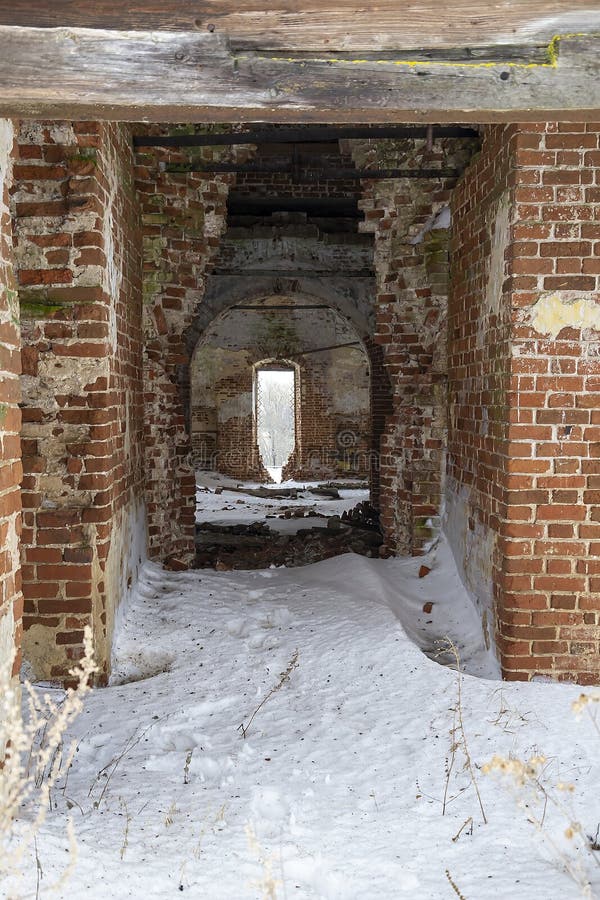 Inside the ruined temple stock image. Image of cracked - 215862943