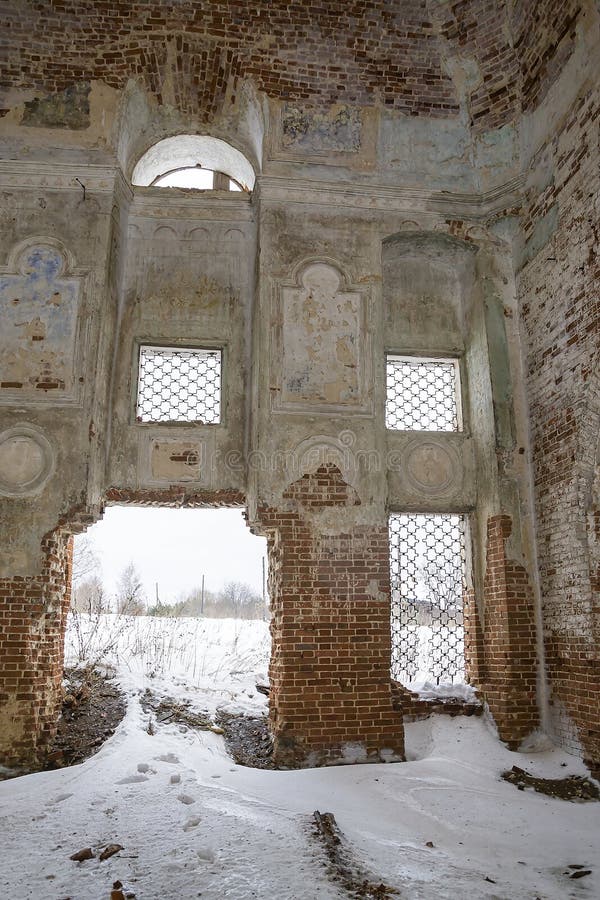 Inside the ruined temple stock photo. Image of damaged - 216909266