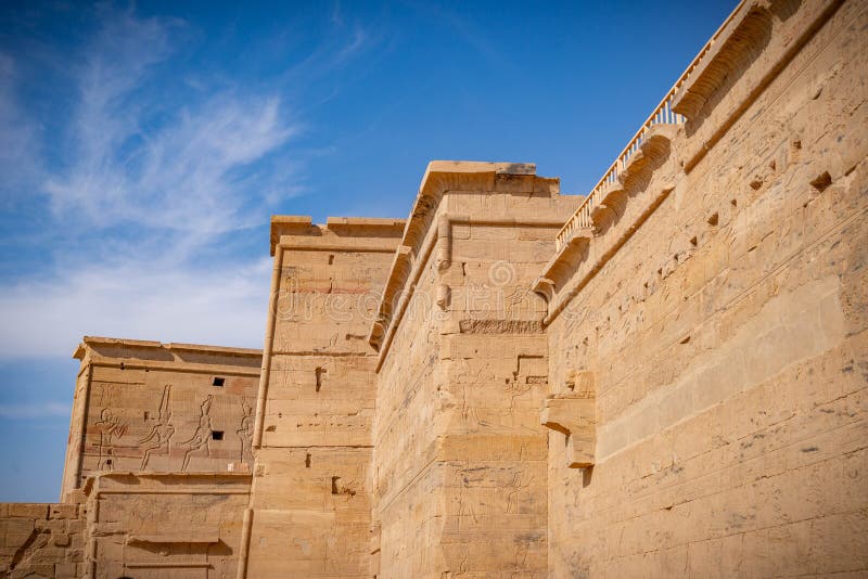 View of Philae Temple Island - Aswan Egypt Stock Image - Image of spain ...
