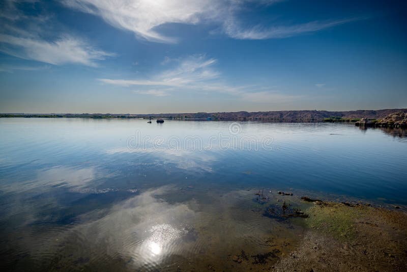 View of Philae Temple Island - Aswan Egypt Stock Image - Image of ...