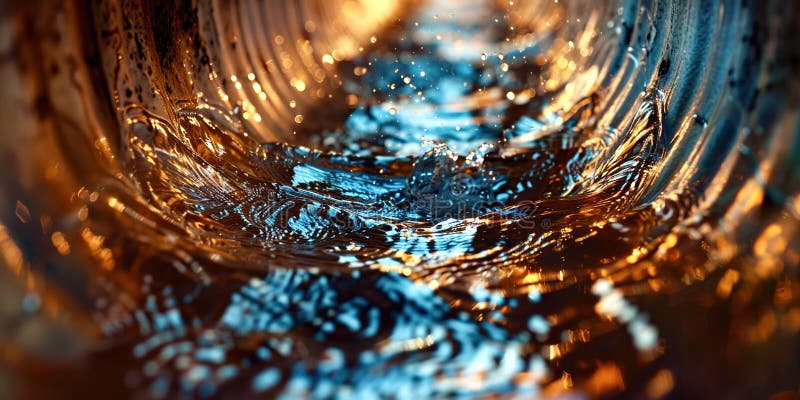 Inside a rusty sewer pipe stock photo. Image of equipment - 331871266