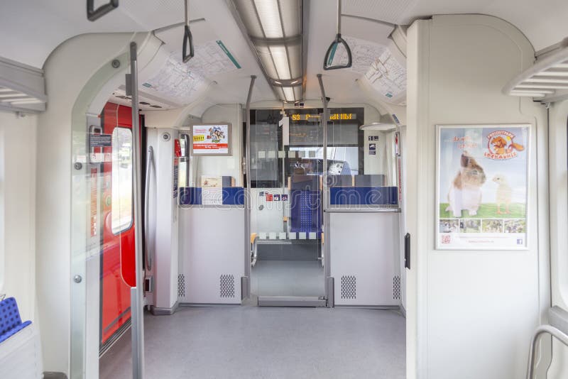 Inside S-Bahn Train in Berlin, Germany Editorial Photo - Image of ...