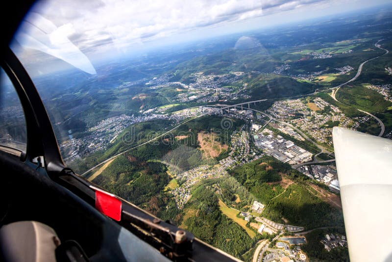 Sail Plane Side Window View Stock Image - Image of flying, side: 155768401