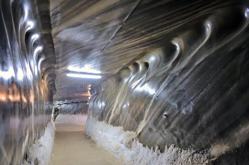 Inside the salt mine stock image. Image of chamber, pattern - 5556289