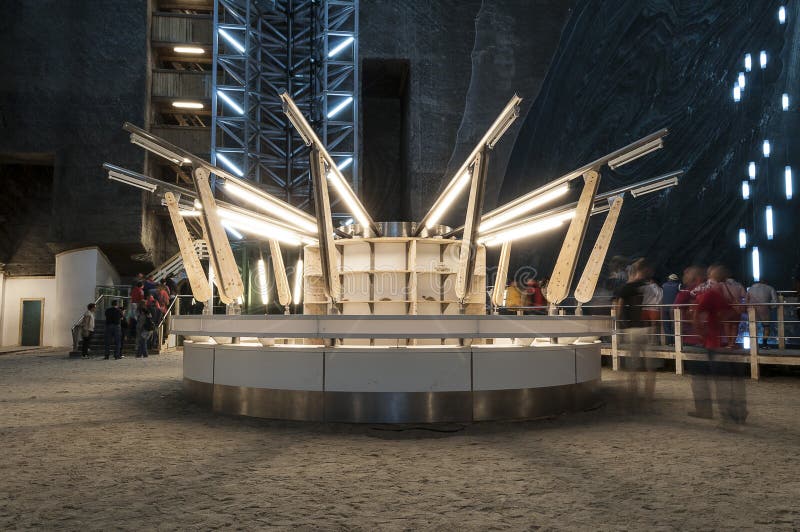 Inside a salt mine stock photo. Image of mineral, stone - 92520610