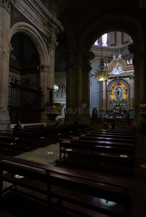 Inside the `Sameiro` Sanctuary in Bom Jesus Do Monte. Editorial Stock ...