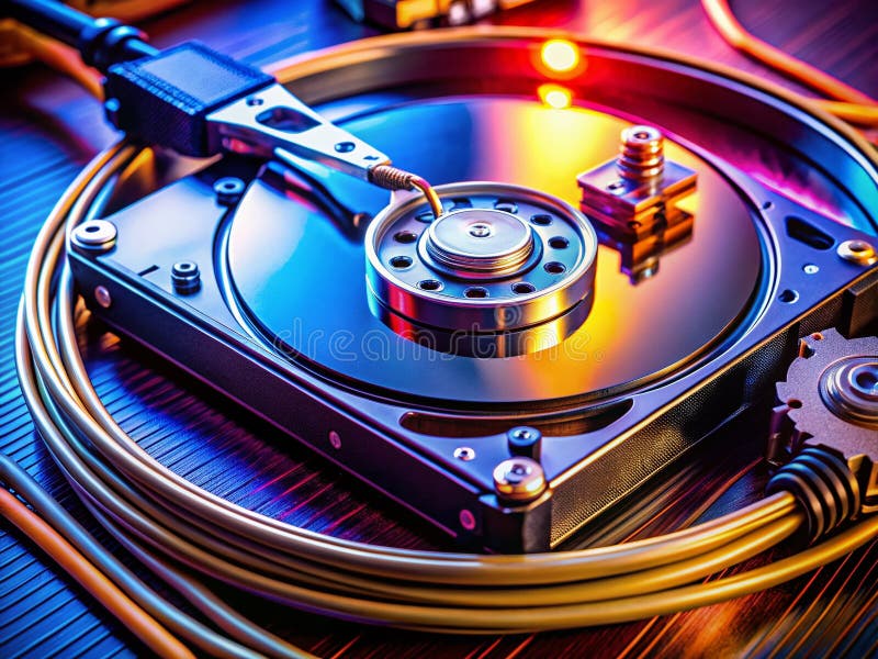 Inside a SATA Hard Drive a CloseUp Look at Data Storage Technology and ...