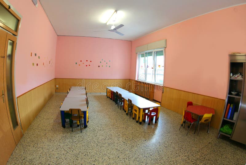 Inside a School Classroom of a Nursery School Stock Photo - Image of ...