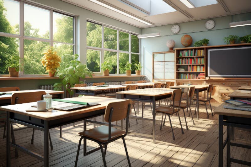 Inside the School Classroom. Step into a World of Learning. AI ...