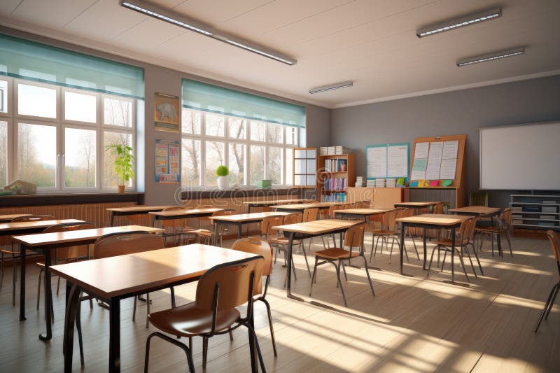 Inside the School Classroom. Step into a World of Learning. AI ...