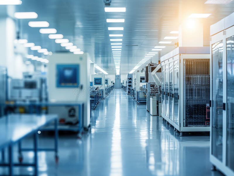 Inside the Semiconductor Lab Stock Illustration - Illustration of ...