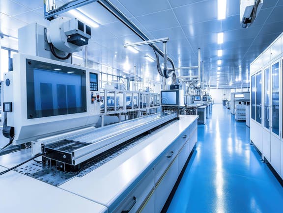 Inside the Semiconductor Lab Stock Image - Image of laboratory, machine ...
