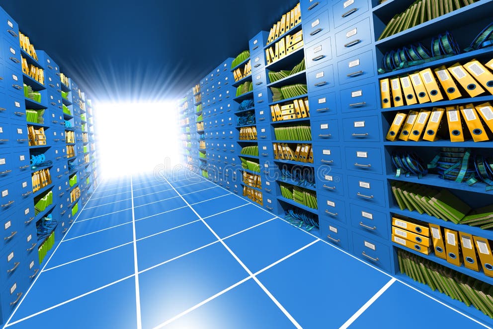 Inside server stock illustration. Illustration of center - 18203780