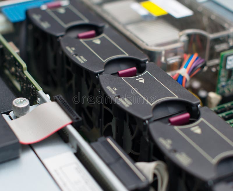 Inside of server pc. stock photo. Image of connection - 71841702