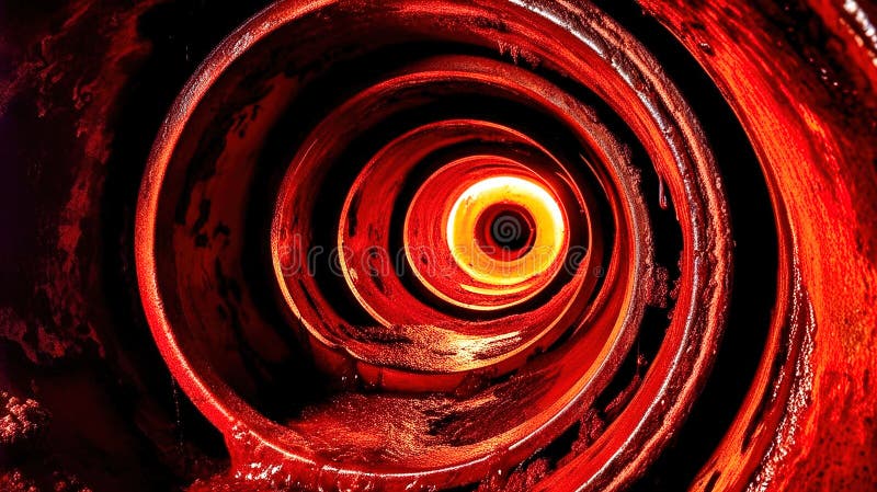 Inside a Sewer Pipe Macro Photo Stock Photo - Image of development ...