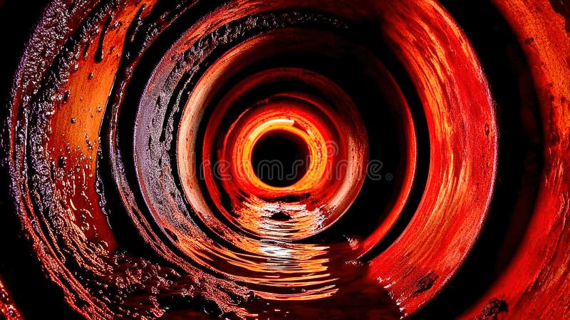 Inside a Sewer Pipe Macro Photo Stock Photo - Image of drainage ...