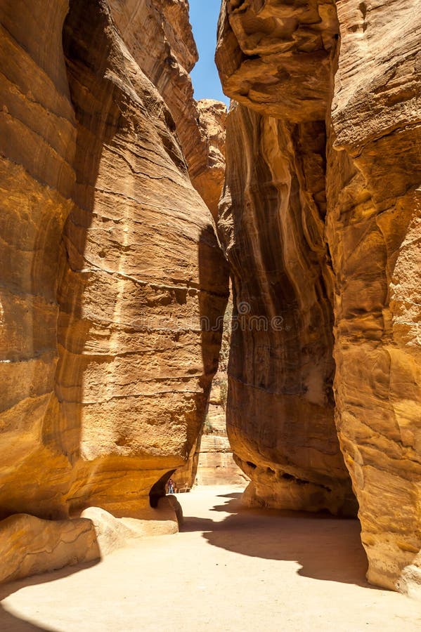 Inside the Siq stock image. Image of ruins, jordan, religion - 31216933