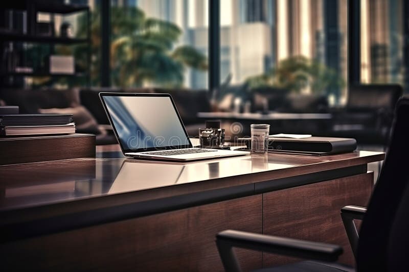 Inside the Sleek and Stylish Office: a Modern Computer Desk in the ...