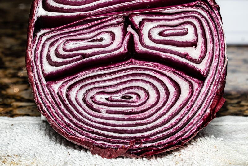 Inside of Sliced Red Cabbage Stock Photo - Image of fresh, agriculture ...